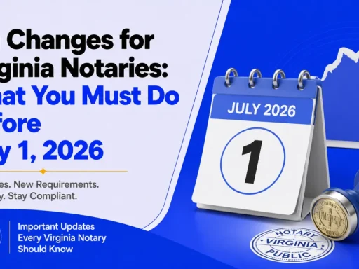 Changes for Virginia Notaries: Must Do Before July 1, 2026